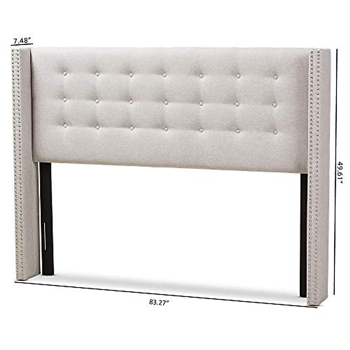 Baxton Studio Gabriela Winged Headboard, King