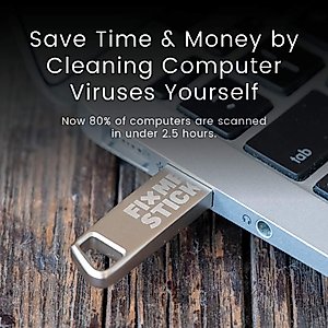 FixMeStick Computer Virus Removal Stick for Apple Macs - Unlimited Use on Up to 5 Apple Laptops or Desktops for 2 Years - Works with Your Antivirus