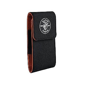 Klein Tools 55474 Phone Holder, XX-Large, Fits iPhone, Google, LG, Samsung Phones, With Magnetic Closure and Belt Clip