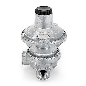 Stanbroil Vertical Two Stage Propane Regulator with 3/8" Female NPT Outlet and 1/4" Female NPT Inlet for Propane Tank