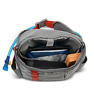 Zavothy Hydration Waist Pack Hip Pack Running Fanny Pack with 1.5 L Water Bladder for Biking Hiking Hydration Pack Gray