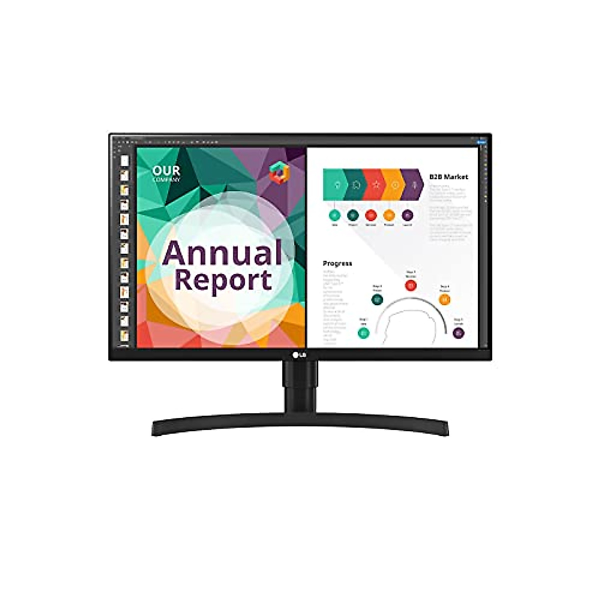 LG 27BN85U-B 27" Monitor, 3840X2160, 16:9 IPS, HDMI 2.0 (2) USB-C