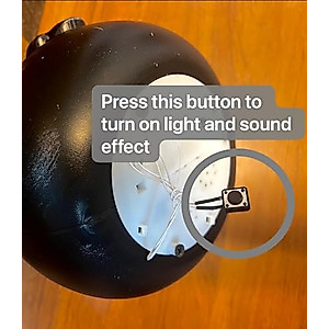 GIFTEXPRESS 8 Inches Special Effect Halloween Black Cauldron with Light-up Green Potion, Witch Cauldron with Brew Sound Effects for Halloween Decoration, Horror Scene Witch Holiday Décor Theme Party