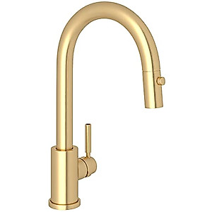 Rohl U.4043SEG-2 Holborn Bar Sink Faucets, Satin English Gold