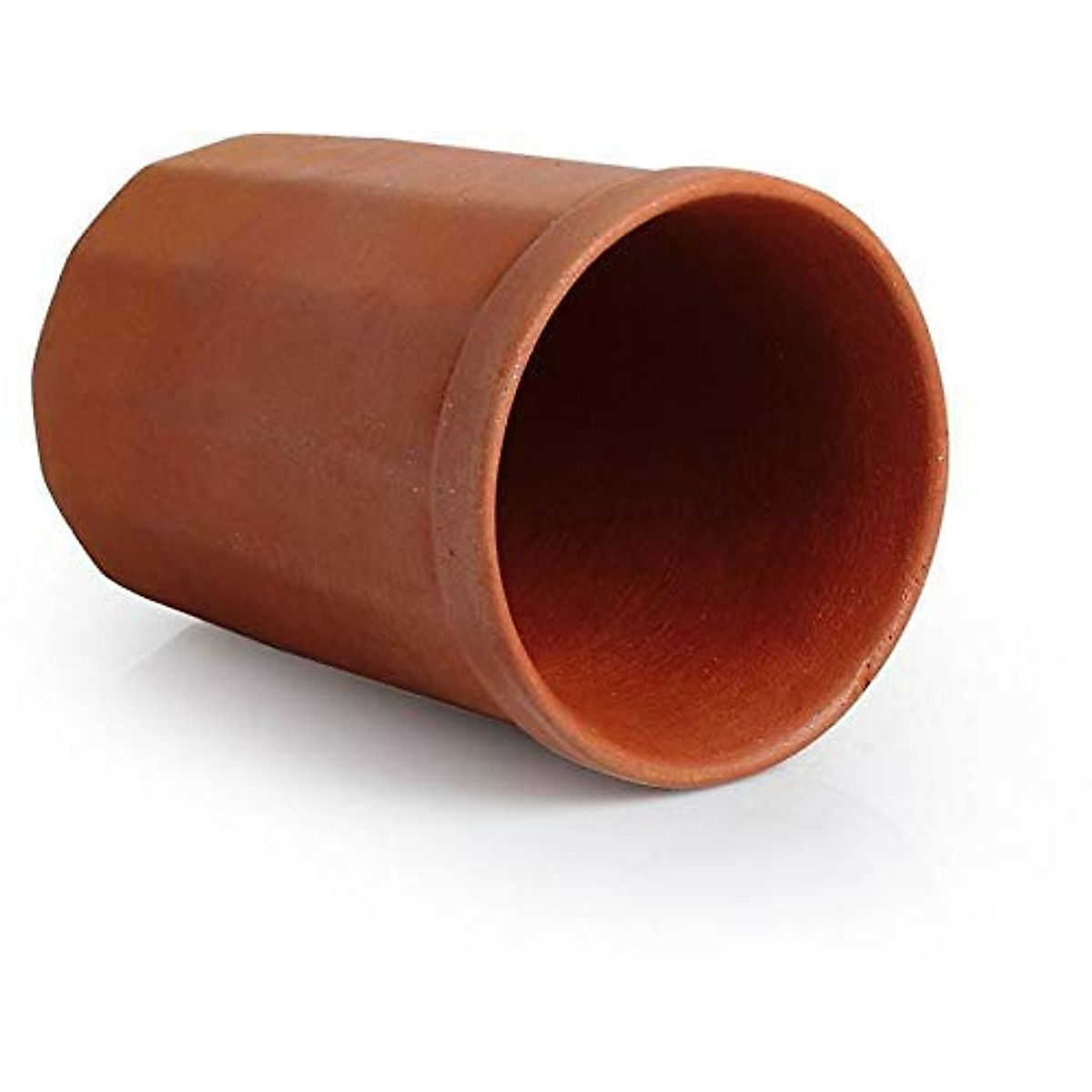 Odishabazaar Handmade Clay Glass/Clay Drinking Water Glasses/Clay Milk Glass/Clay lassi Glass/Clay Juice Glass/Mitticool Glass/Earthenware Product Good for Health