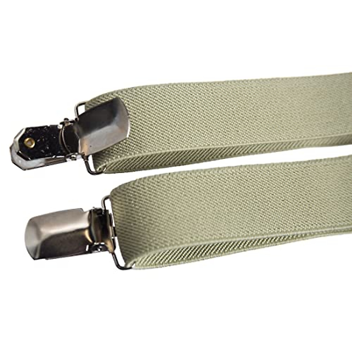 Tuxgear Mens Bow Tie and Adjustable Stretch Suspender Sets, Light Sage, 48" Mens (Light Sage, 48" Mens)