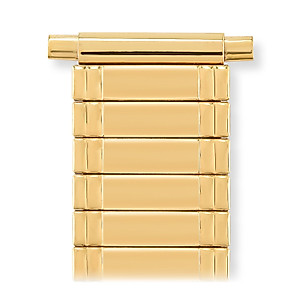 Speidel Men’s Stainless Steel Comfortable Stretch Watch Band, Gold Tone Replacement Strap, 16-22mm, Straight End with No Clasp