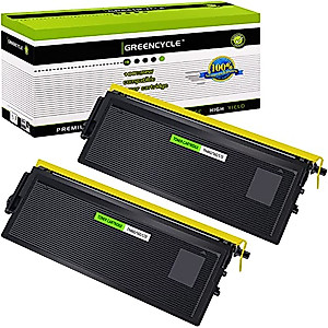 greencycle TN-460 Laserjet Toner Cartridge Replacement Compatible for Brother TN460 Intellifax 4100e 4750e HL-1240 MFC-1260 Printer Pack of 2