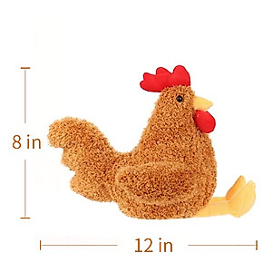 Apricot Lamb Toys Plush Ginger Rooster Stuffed Animal Soft Cuddly Perfect for Child (Ginger Rooster,10Inches)