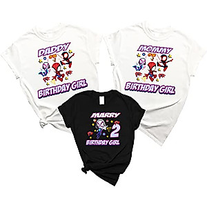 Spider Birthday Shirt for Boys Birthday Girl, Spidey Custom shirt, Personalized shirt, custom family shirt