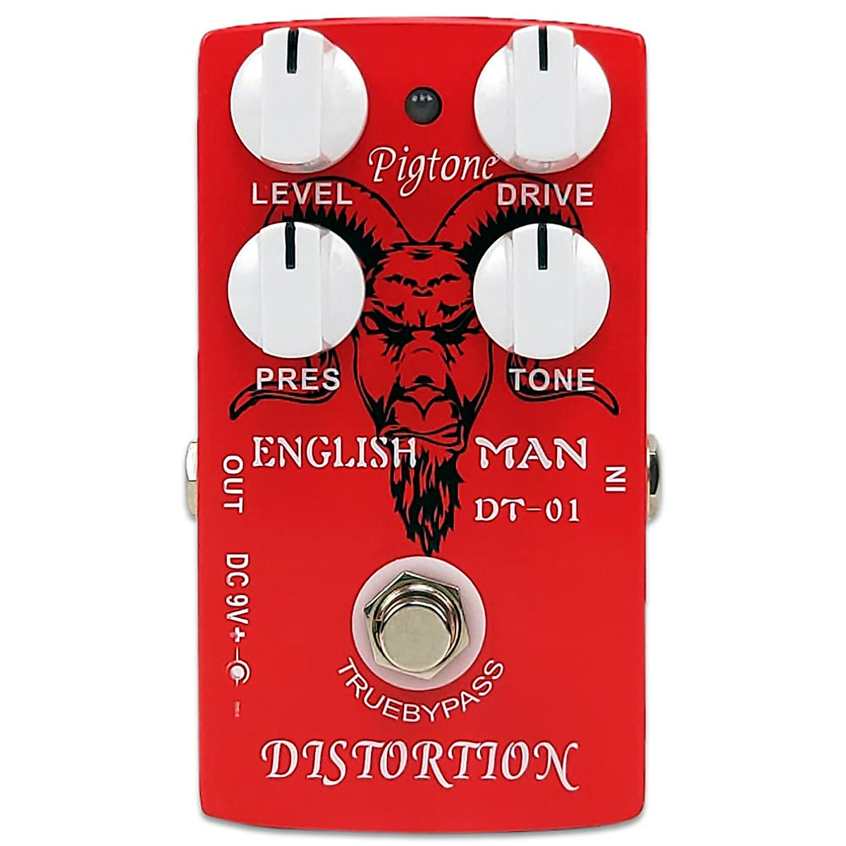 pigtone PP-24 Guitar Effect Pedal Analog Classic Distortion DC 9V True Bypass