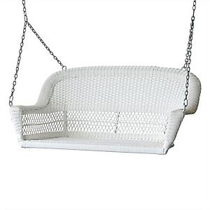 Jeco W00206S-B Resin Wicker, White