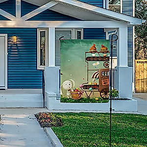 My Little Nest Seasonal Garden Flag Easter Egg Bunny Double Sided Vertical Garden Flags for Home Yard Holiday Flag Outdoor Decoration Farmhouse Banner 12"x18"