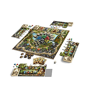 Queen Games Rune Stones Strategy Board Game, 2-4 Players, Family, Adults, Kids Ages 12+, Fantasy Strategy Game