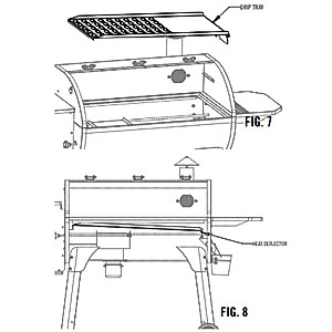 Grease Drip Tray Replacement for Camp Chef Woodwind WiFi 36, SmokePro LUX 36, and Smoke Pro SGX 36, PG36SGX-1