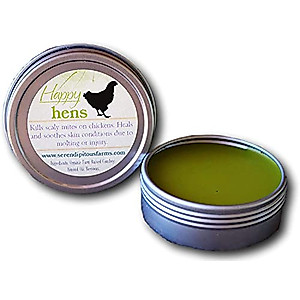 Serendipitous Summer Farms Happy Hens- All Purpose First Aid Poultry Balm. 100% Natural and Organic Comfrey Salve. for Pecking Wounds/Sores