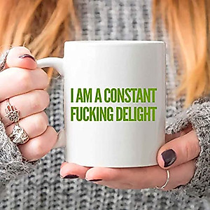 I Am A Constant Fucking Delight Mug Funny Snarky For Women Sarcastic Quote Saying Unique Humor Apologizing Funk This Present With Adult Language Girl Best Friend Q728NJ