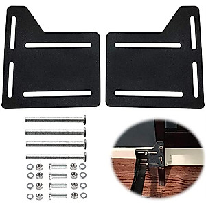 appacare 2Pcs Bed Frame Brackets Adapter for Headboard Extra, Heavy Duty Bed Modification Plate, Headboard Attachment Bracket with Hardware