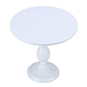 Hotity 12 Inch Cake Stand Round Cupcake Stands Metal Dessert Display Cake Stands, White