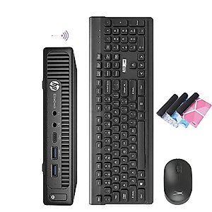 HP Mini PC EliteDesk 800 G2 Micro Desktop,i7 6700 Quad Core Up to 4.00GHz,32GB DDR4 1TB SSD,AX210 Built-in WiFi 6E + Bluetooth 5.2,HDMI,VGA,DP,Windows 10 Pro,Wireless K&M + TJJ Mouse Pad(Renewed)