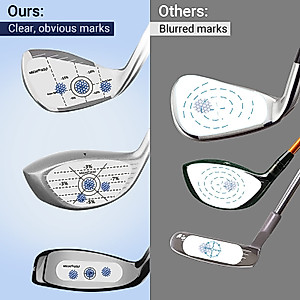 MSOAT Golf Impact Tape Set 120Pcs, Self-Teaching Sweet Spot and Consistency Analysis, Golf Club Impact Stickers for Woods Driver, Useful Training Aid Improve Ball Striking