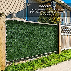 Best Choice Products Outdoor Garden 96x72-inch Artificial Faux Ivy Hedge Leaf and Vine Privacy Fence Wall Screen - Green