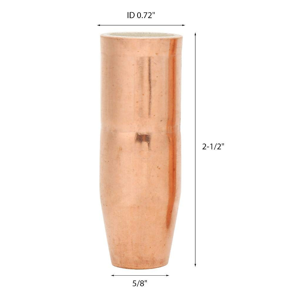 2pcs 169-726 MIG Welding Nozzles 5/8inch Recessed Tip Fit for Miller M25 M40 Hobart Gun