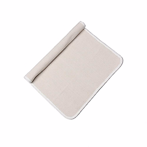 UKELER Montessori Mat for Nursery Preschool Kindergarten Soft Baby Play Mat Cotton Working Rug for Toddlers Babies Children, 27.5''×43.3'', Off-White