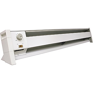 Fahrenheat FBE15002 Portable Electric Baseboard Heater,1500 Watt, 120 Volt, 46" Wide, White