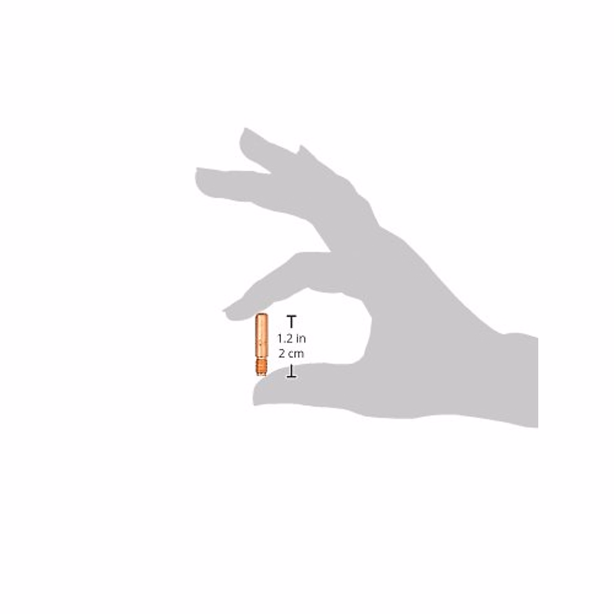 Forney 60164 Contact Tip for Mig Welding, Hobart or Miller, .023/.025, 3-Pack,Copper