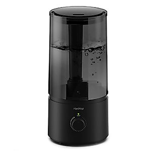 raydrop Humidifiers for Bedroom, Cool Mist Humidifiers for Babies, 1.70L Quiet Ultrasonic Humidifier, Space-Saving, Filterless, Auto Shut Off - (0.45 Gallon, US 110V)
