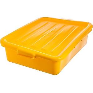 CFS N4401004 Comfort Curve Ergonomic Wash Basin Tote Box, 5" Deep, Yellow