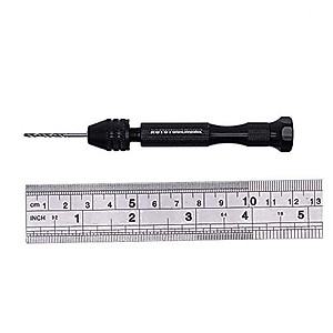 Precision Pin Vise Hand Drill with 25pcs Micro Twist Drill Bits Set (0.5-3.0mm) Mini Hand Drill Rotary Tool for PCB,Metal,Wood,Jewelry,Plastic,Resin Manual Making DIY Assembling Drilling