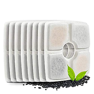 Veken 8 Pack Replacement Filters for 84oz/2.5L Automatic Pet Fountain Cat Water Fountain Dog Water Dispenser