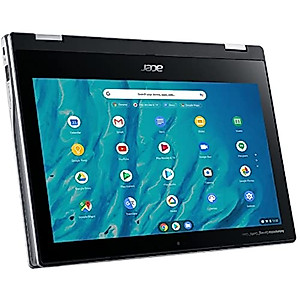 Acer 2023 Newest X360 Chromebook Spin 2-in-1 Convertible Laptop Student Business,8-Core MediaTek MT8183C Processor,11.6‘ HD Touch IPS,4GB RAM,64GB eMMC,WiFi 5,Chrome OS+MarXSolCables,Pure Silver