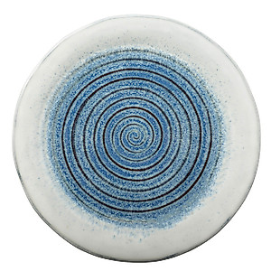 Sango Talia 16-Piece Stoneware Dinnerware Set with Round Plates, Bowls, and Mugs, Dusk Blue