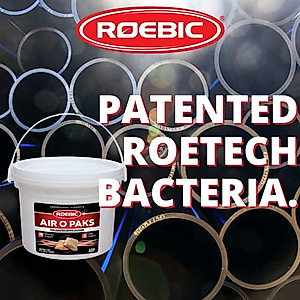 Roebic AOP Air-O-Paks for Aerated Septic Systems, Dissolves in Water to Degrade Grease, Proteins, Soaps and Chemicals, Contains Four 8-Ounce Packets, 8 Ounce
