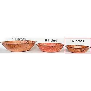 United Brands USA Wood Wooden Salad Bowl Set (6 inches)