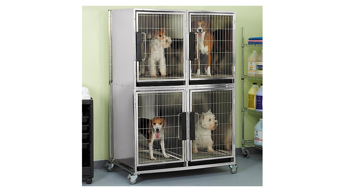 Proselect Modular Kennel Cage - 3-Unit for Pets