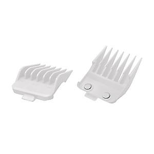 Stylecraft Professional Dub Magnetic Hair Clipper Guards, Premium Neodymium 1/16 to 3/4", White