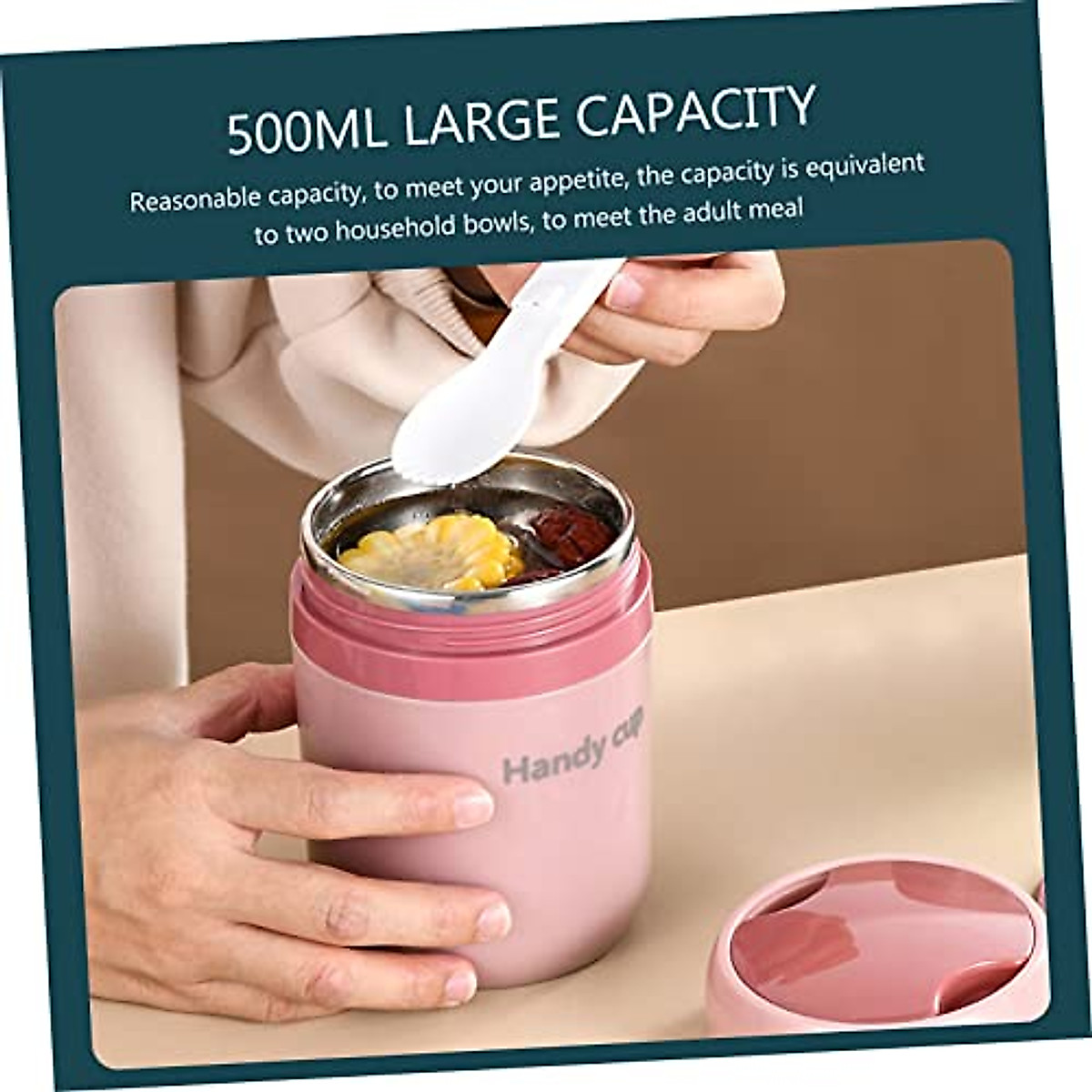Cabilock 3pcs Mini Breakfast Cup Vacuum Insulated Bucket Containers with Lids Snackle Insulated Container Hot Food Stainless Water Bottles Thermal Soup Bucket Travel Drinks Thermal Jug Pp
