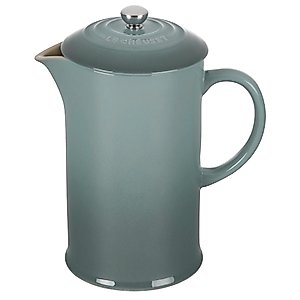 Le Creuset Stoneware French Press, 34 oz., Sea Salt