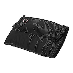 CHICIRIS Graphene, Down Cloth Portable Electric USB Cold Proof Explosion Proof High Efficiency for Travel for Office (Black)