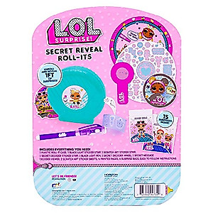 L.O.L. Surprise! Secret Reveal Roll-Its by Horizon Group USA,Unbag to Reveal Surprises.DIY Activity kit Includes Secret Decoder,Black Light Pen,Surprise Reveal Sheets,Scratch Art & More.