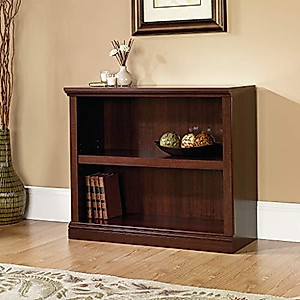 Sauder 2-Shelf Bookcase, Select Cherry finish