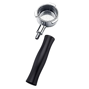 Normcore 51mm Naked Bottomless Portafilter 3 Ears Fits Delonghi Dedica EC680 and EC685, and SMEG & EUPA Coffee Machines with Anodized Aluminum Handle - Included Portafilter Filter Basket