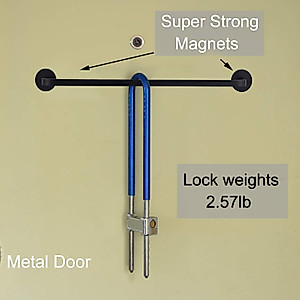 16 Inches Magnetic Towel Bar for Refrigerator, Magnetic Towel Holder Towel Hook Hanger for Fridge, Kitchen Stove, Oven, Dishwasher, Sink Laundry Washing Machine Black