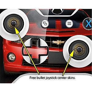 WraptorSkinz Decal Vinyl Skin Wrap compatible with XBOX One S/X Controller - 2010 Chevy Camaro Victory Red - Black Stripes on Black (CONTROLLER NOT INCLUDED)