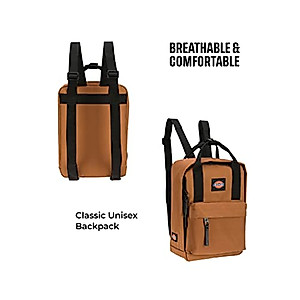 Dickies Brooklyn Mini Backpack, Small Backpack Purse for Men and Women, Travel Shoulder Book Bag (Brown Duck)