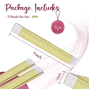 Women's Hair Bun Maker Tool - French Twist Fold Wrap Snap Hair Accessories by Andlane (3 Blonde)